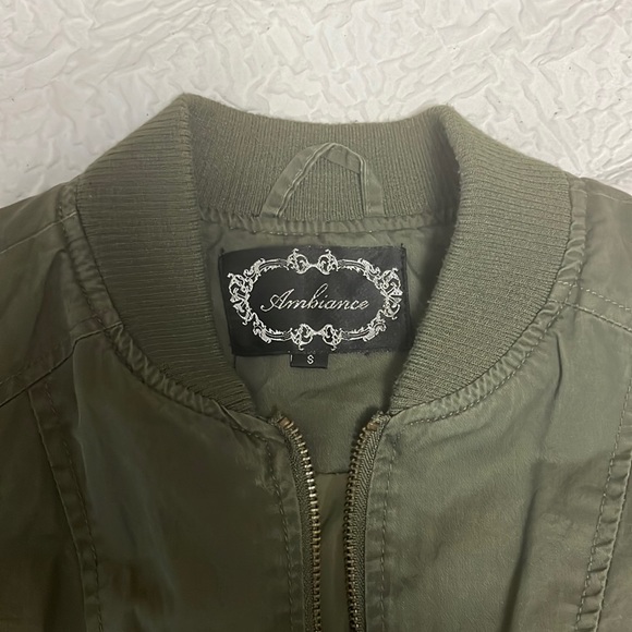 Ambiance | Jackets & Coats | Super Cute Trendy Bomber Jacket Navy Green ...